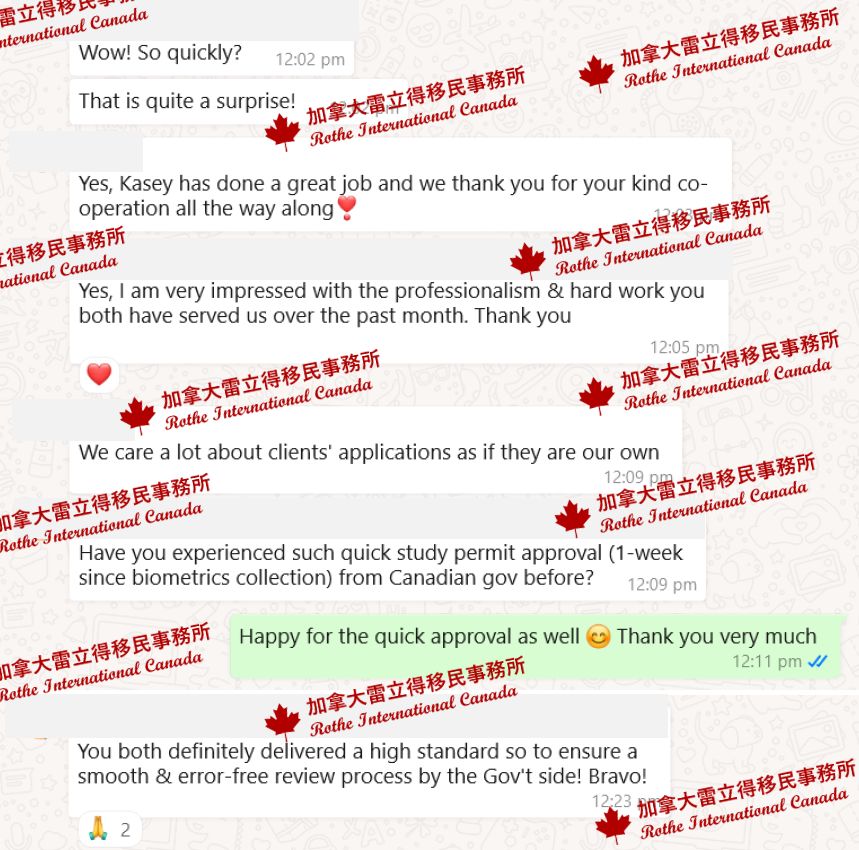 Sharing from our clients | Rothe International Canada